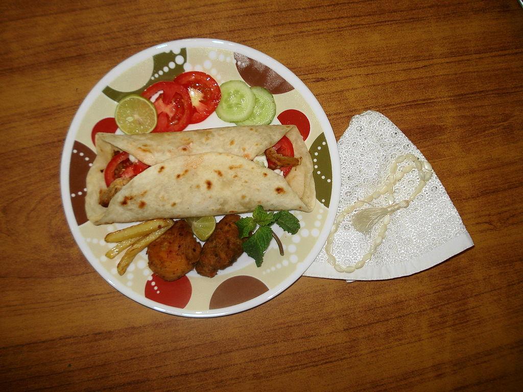 Chicken Shawarma Roll Recipe | Zaiqa
